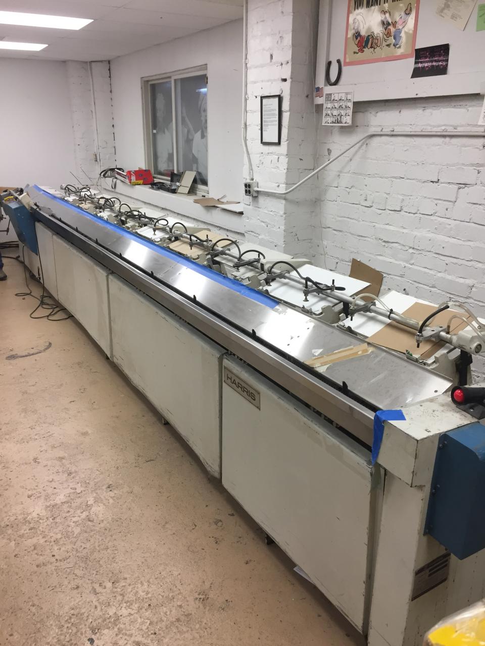 Lot #4: Harris Macey Collator / Bookletmaker, 9 Pockets, Vacuum Feed ...